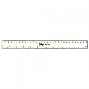 Atlas Imported Clear Fiber Ruler - 30cm/12in - Jungle.lk