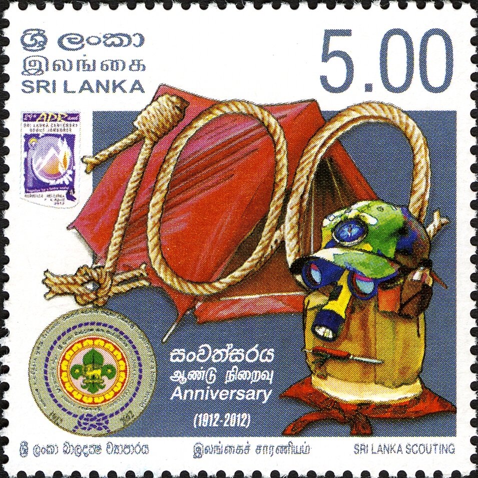 Sri Lanka 2012-02-22 The Centenary Of Sri Lanka Scouting Stamp - Rs 5. ...