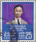 Ceylon 1971 Edward Henry Pedris, 1836-1890 8. July - 25 Cents - Blue ...