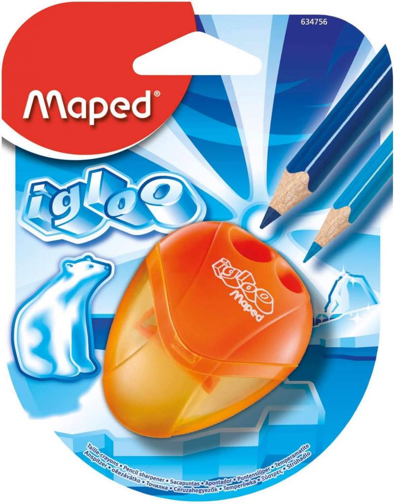 Maped I-Gloo 2 Hole Sharpener - Assorted Colors - Blister Pack - Jungle.lk