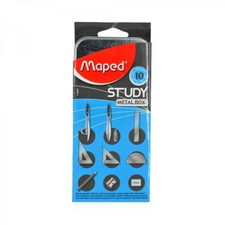 Maped Study Compass Box - 10 Pieces - Jungle.lk