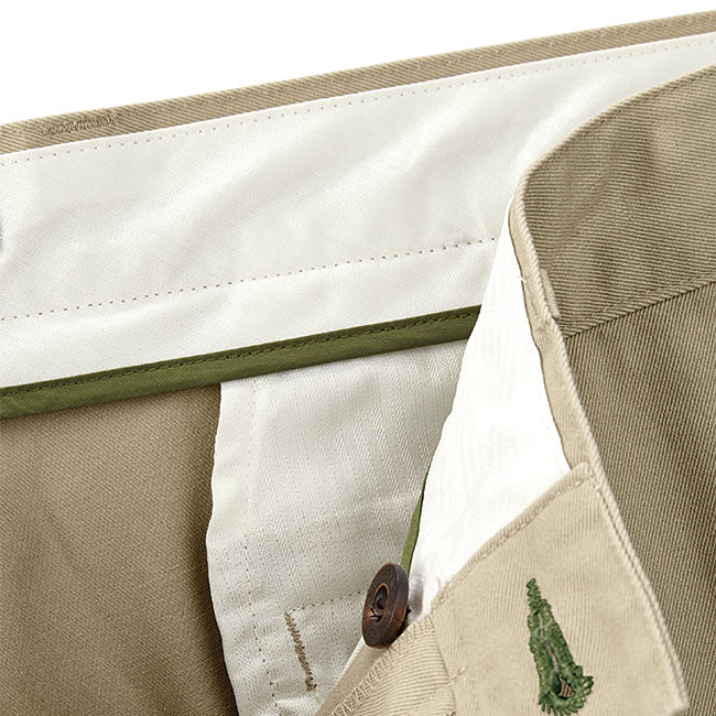 Orvis Men's Pleated Cotton Khaki Pants - Jungle.lk