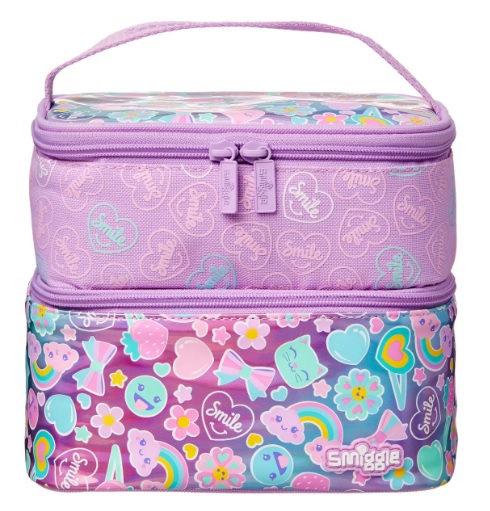 Smiggle Stylin' Dual Square Lunchbox - Jungle.lk
