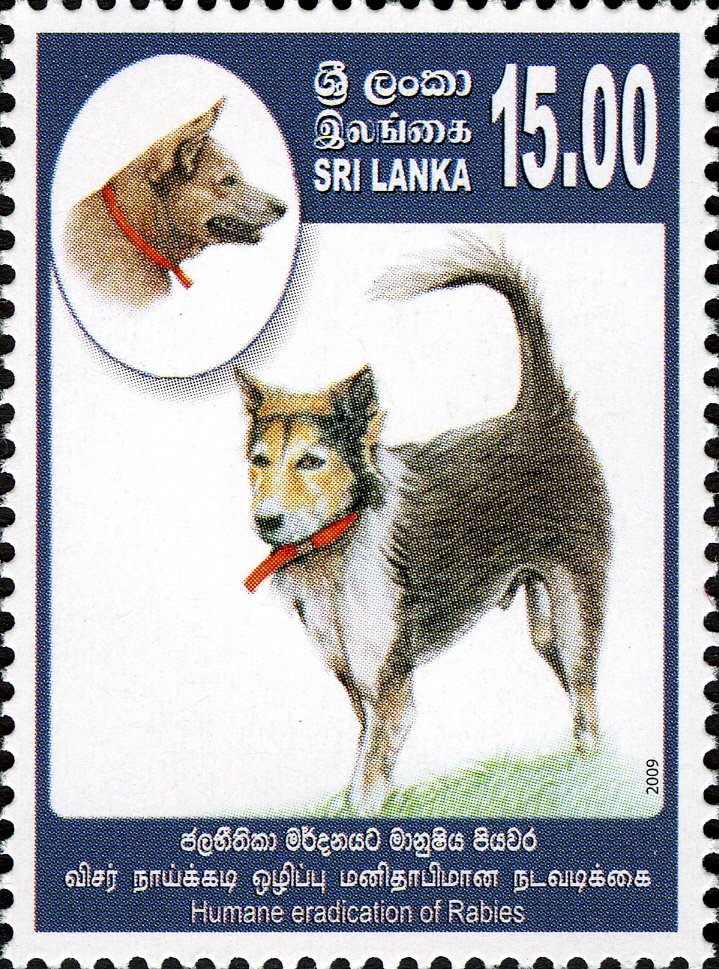 Sri Lanka 2009-11-05 Humane Eradication Of Rabies Stamp - Rs 15.00 ...