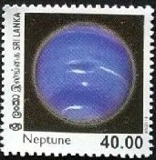 Sri Lanka 2014-12-05 Solar System - Neptune Stamp - Rs 40.00 - Jungle.lk