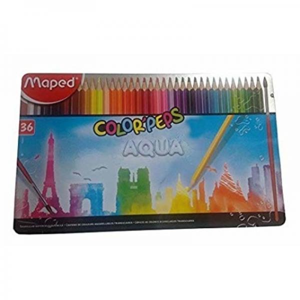 Maped Color Peps AQUA 36 Metal Box - Jungle.lk
