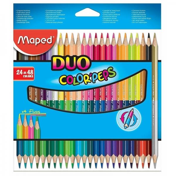 Maped Duo Color Peps (24=48 Colors) - Jungle.lk