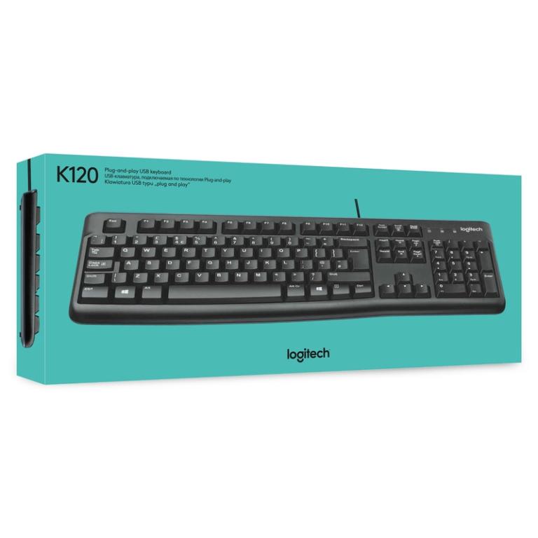 Logitech K120 Comfortable, quiet typing Keyboard - Jungle.lk