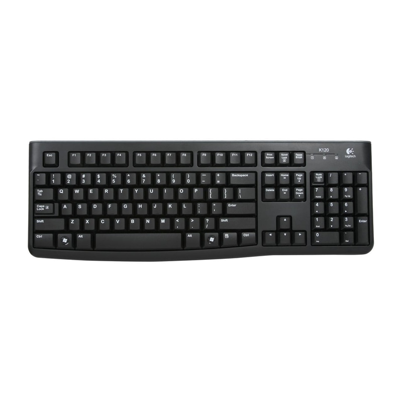 Logitech Mk120 Combo Wired Usb Keyboard And Mouse Jungle Lk