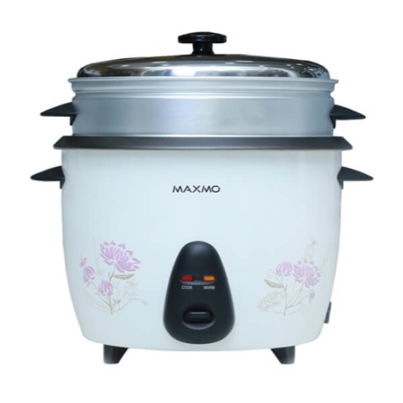 Maxmo 1000W Electric Rice Cooker 2.8L MXRC28 - White - Jungle.lk