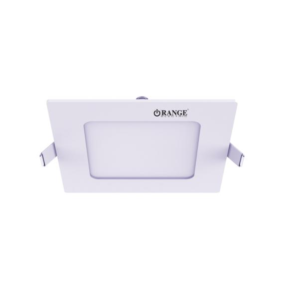 Orange Ceiling Recess Flat Square Panel 6W Day Light (720-1601) - Jungle.lk