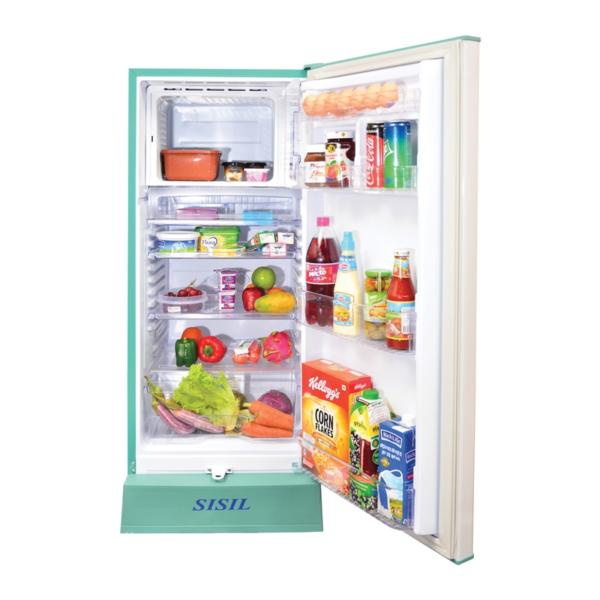 Sisil Single Door Refrigerator 185L ECO72 Green - Jungle.lk