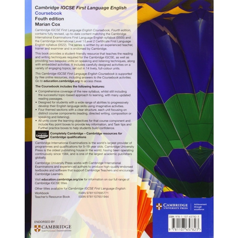 Cambridge IGCSE First Language English Coursebook - Jungle.lk