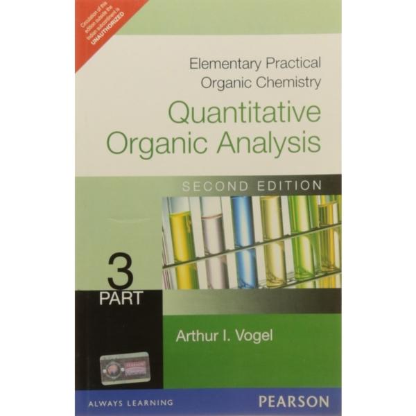 Elementary Practical Organic Chemistry Quantitative Organic Analysis