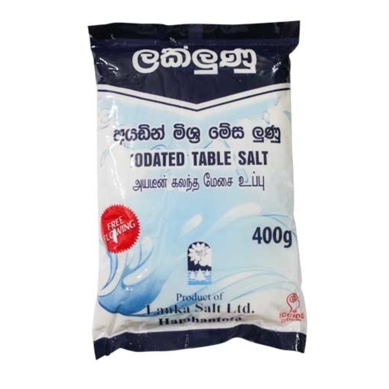 Lak Salt Table Iodated Salt 400g - Jungle.lk