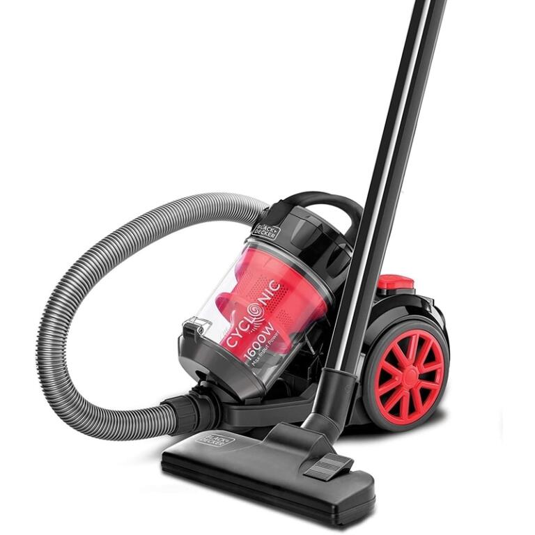 Black & Decker 1600W Bagless Cyclonic Canister Vacuum Cleaner - VM1680 ...