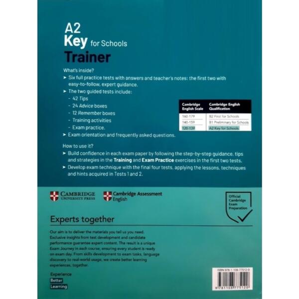 A2 Key For Schools Trainer 1 For The Revised Exam From 2020 With Audio