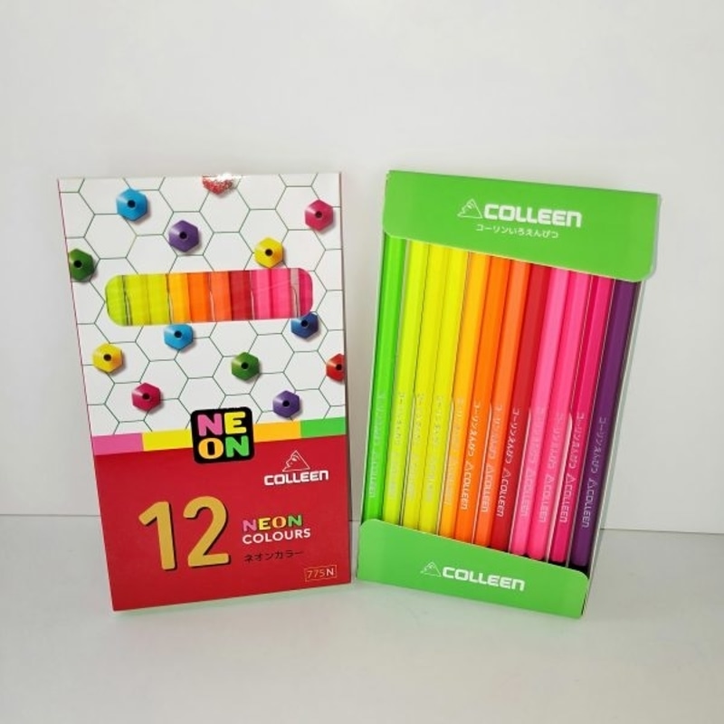 Colleen Colour Pencil Neon 12 Colour - Jungle.lk