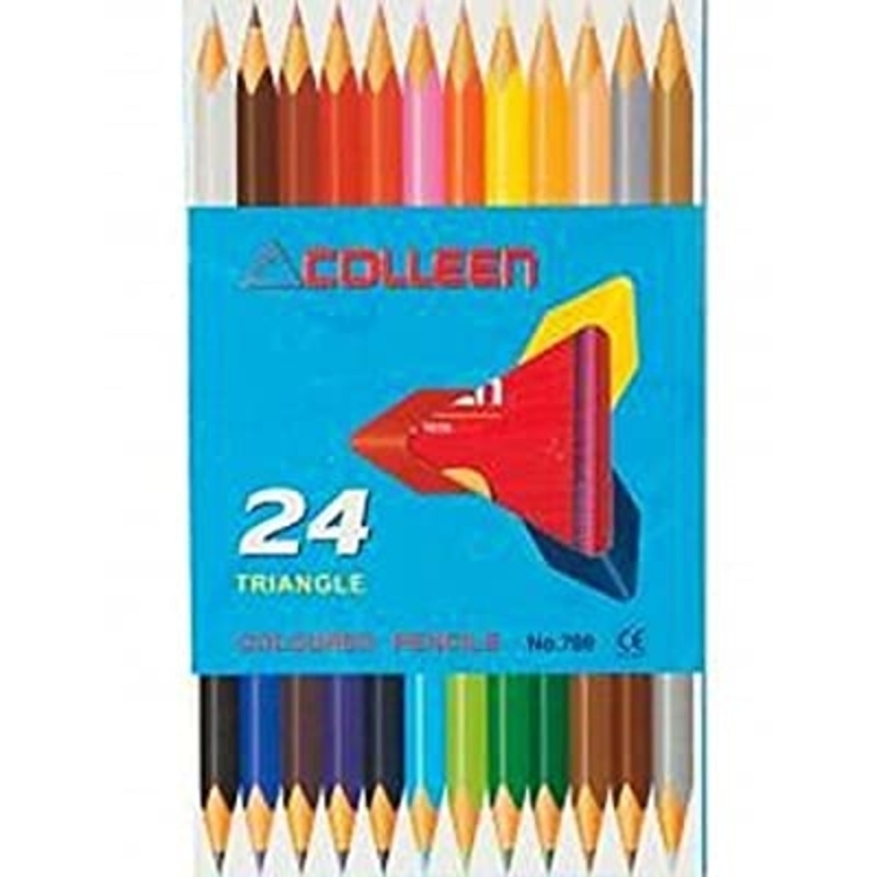 Colleen Colour Pencil Triangle 24 Colour - Jungle.lk
