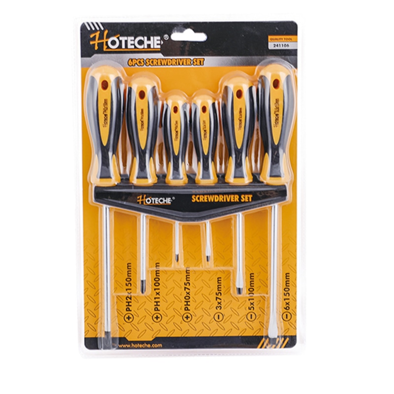 Hoteche 6Pcs Screwdriver Set - 241106 - Jungle.lk
