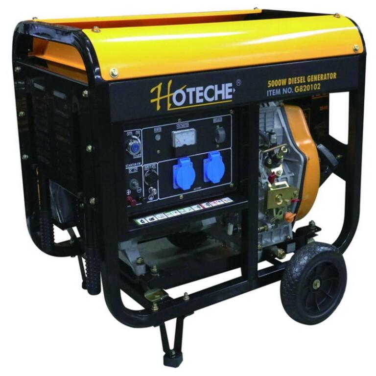 Hoteche 4500W, 418CC Diesel Generator - G820102 - Jungle.lk