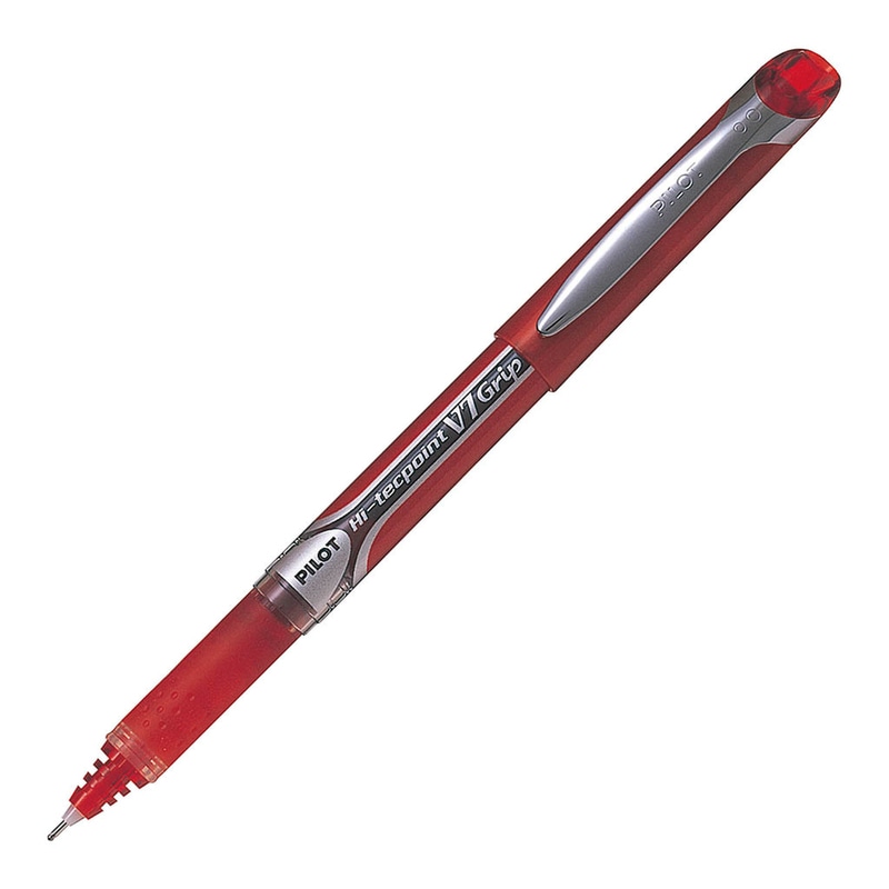 Pilot Hi Techpoint V7 Rubber Grip Roller Ball Pen Red BXGPN V7 R Pilot Hi Techpoint V7 Rubber Grip Roller Ball Pen Red BXGPN V7 R