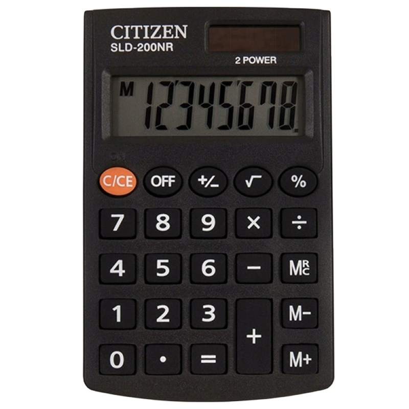 Citizen 8 Digit Office Two Power Calculator - SLD-200NR - Jungle.lk