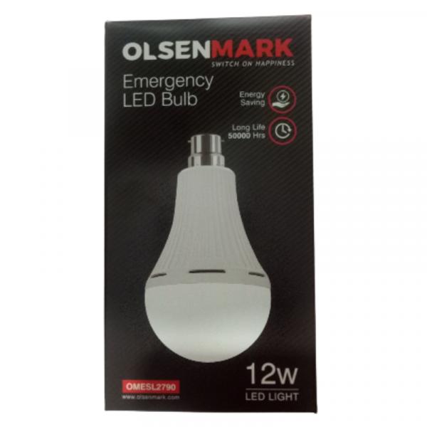 Olsenmark Rechargeable Emergency Bulb 12W LED Day Light - Pin Type ...