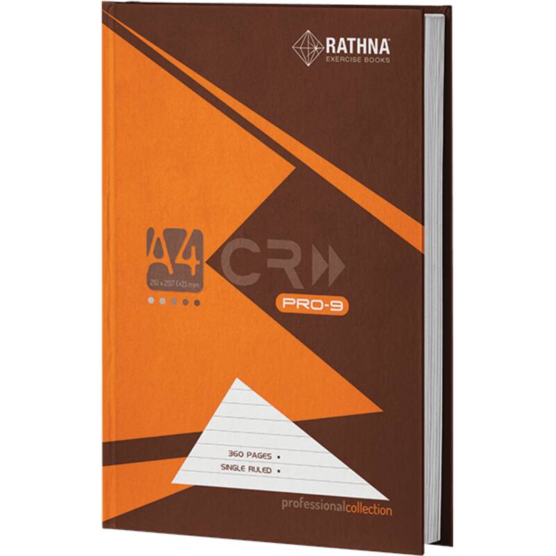 Rathna CR Single Ruled Book Hard Cover - 360 Pages - Jungle.lk
