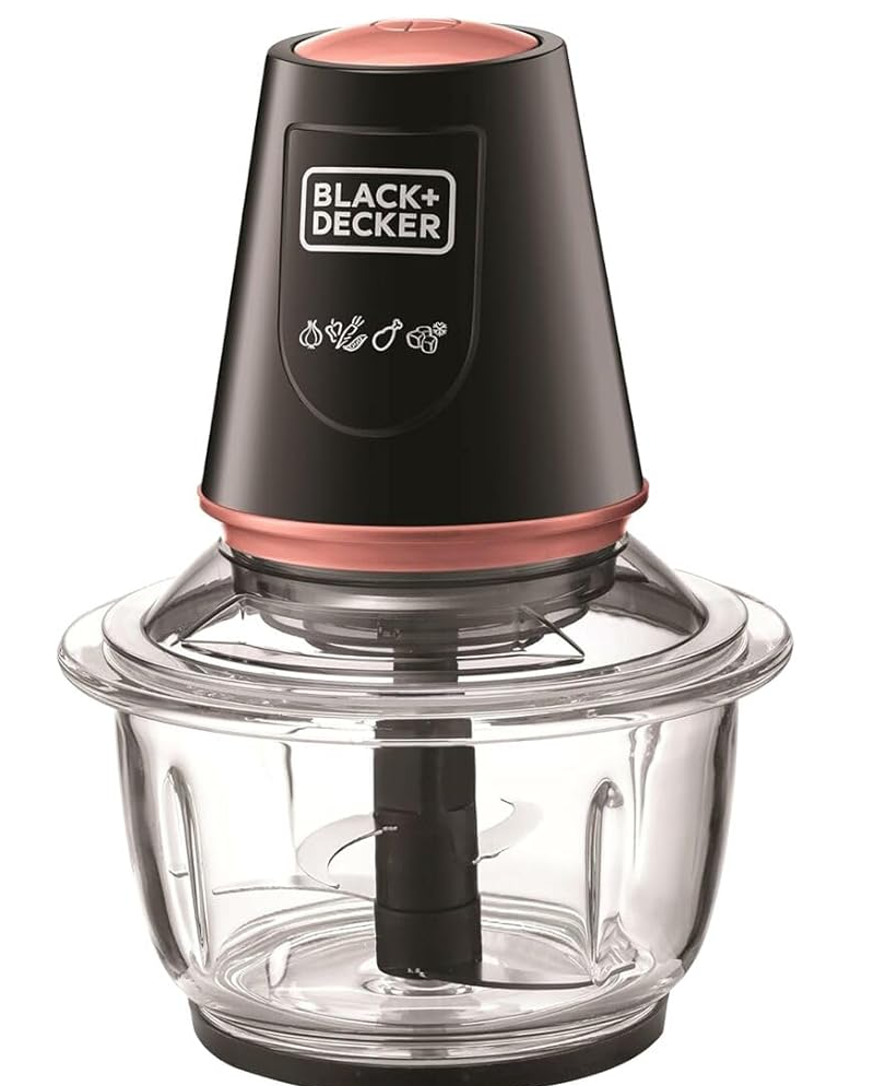 Black & Decker 400W Vertical Chopper With Glass Bowl – Rose Gold ...