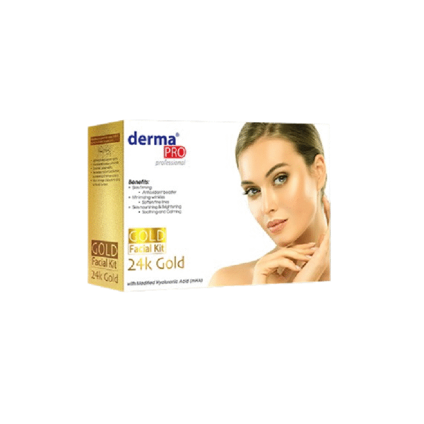 Derma Pro Gold Facial Kit 24k Gold For All Skin Types - Jungle.lk