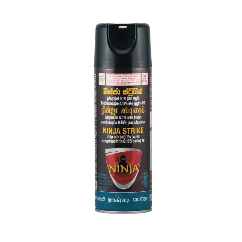 Ninja Strike Aerosol Spray for Control of Cockroaches 300ml - Jungle.lk